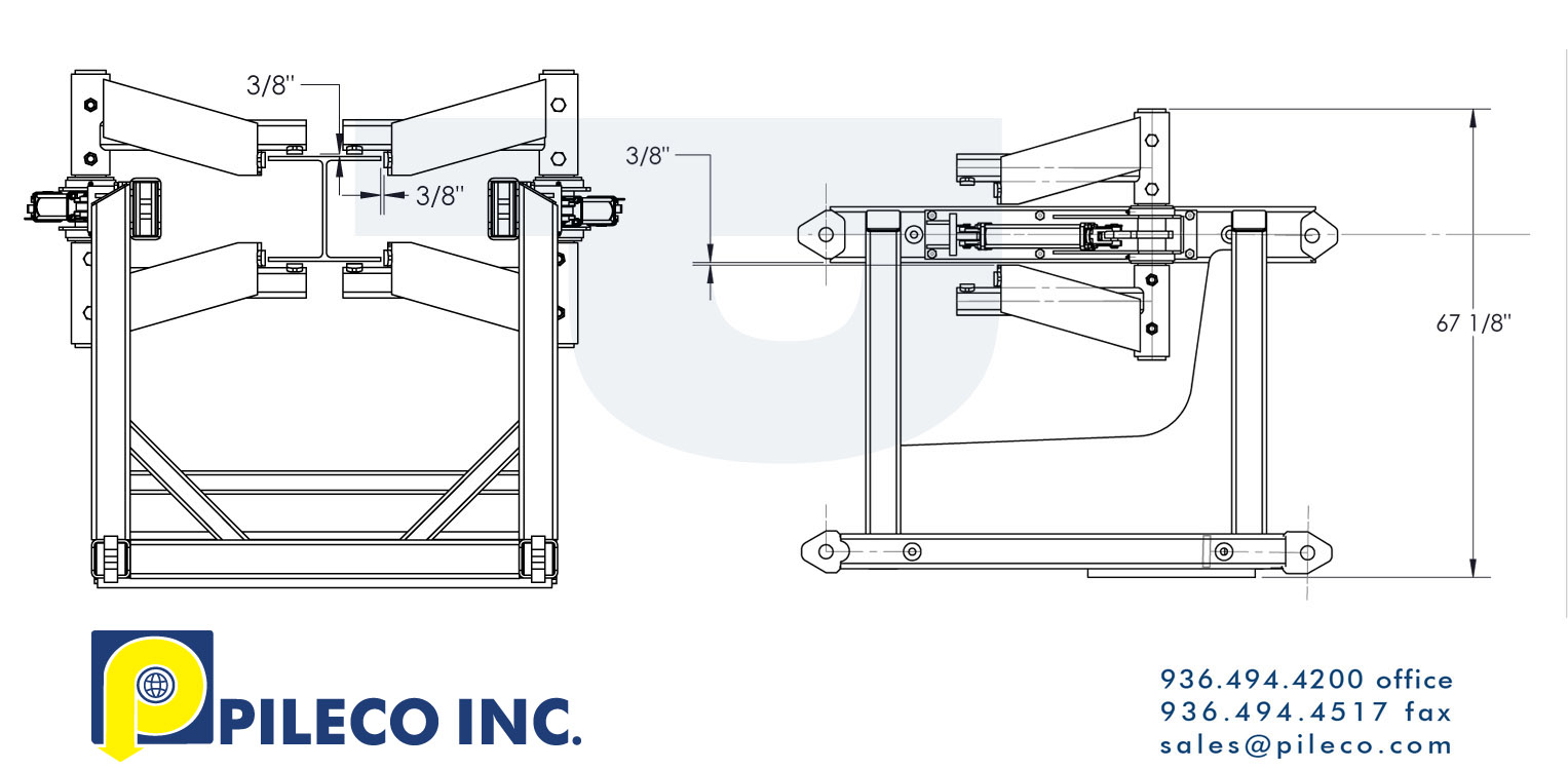 H-Beam Pile Gate Arms from Pileco. Inc.