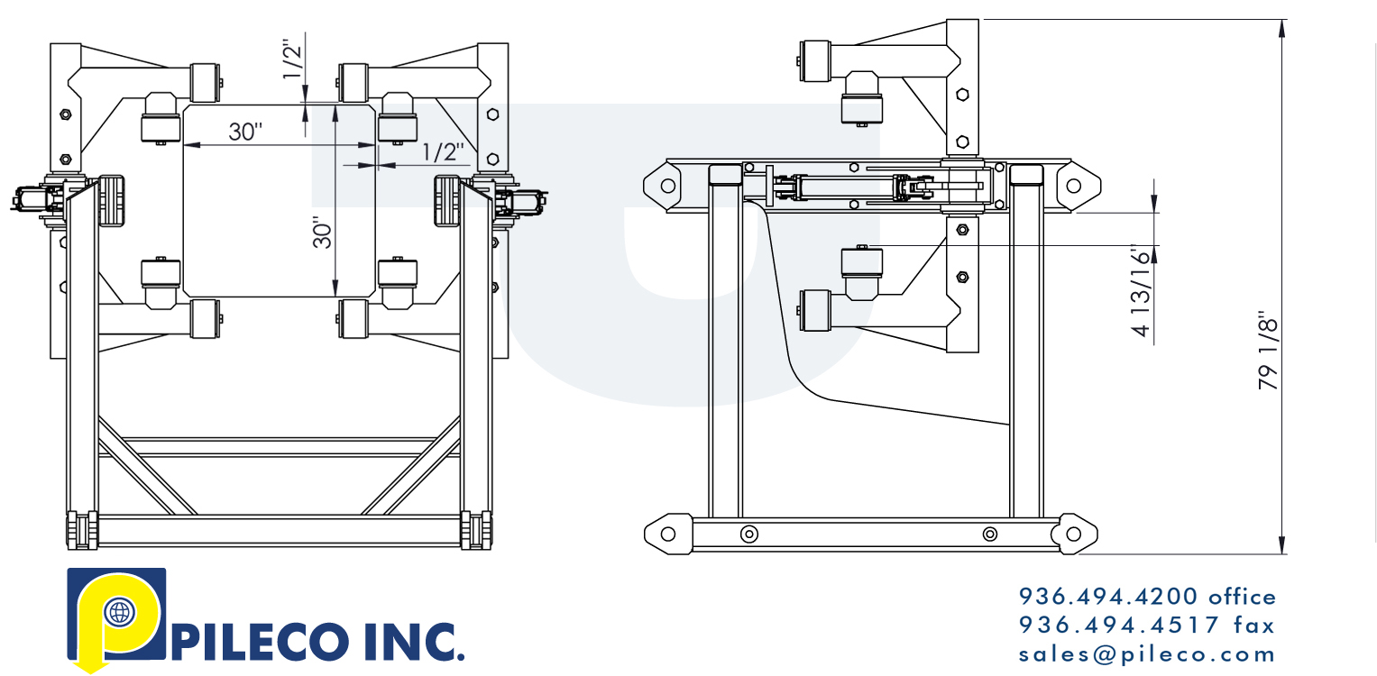 Fixed Leads, Manual Pile Gate from Pileco. Inc.